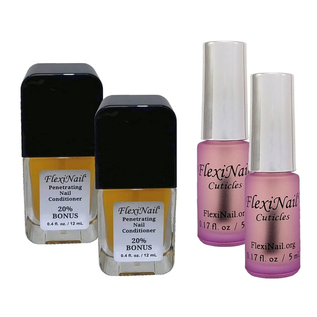 FlexiNail Double Pack Fingernails & Cuticles with FREE Manicure Kit ...